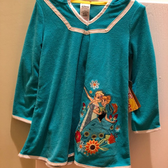 Disney | Swim | Disneys Frozen Terrycloth Beach Coverup Nwt | Poshmark